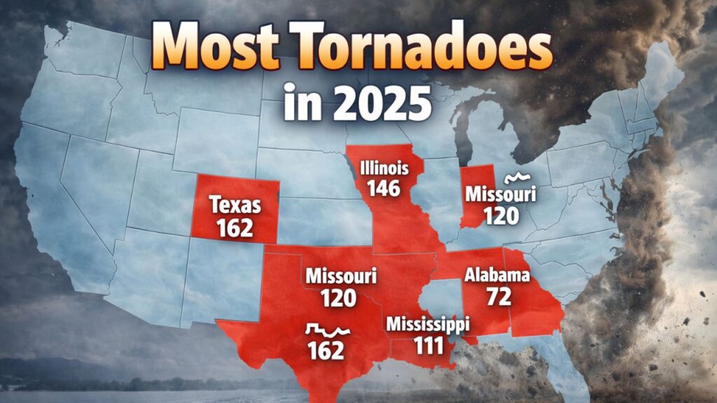 These 5 States Saw the Most Tornadoes in 2025 as U.S. Twister Activity ...